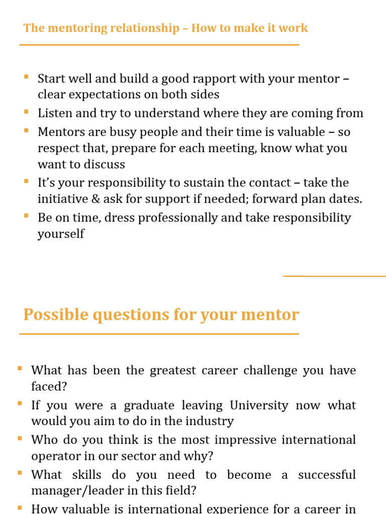 Relationship in Mentoring | PDF