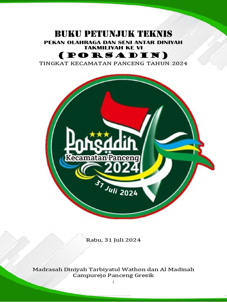 Petunjuk Teknis PORSADIN 2024 | PDF