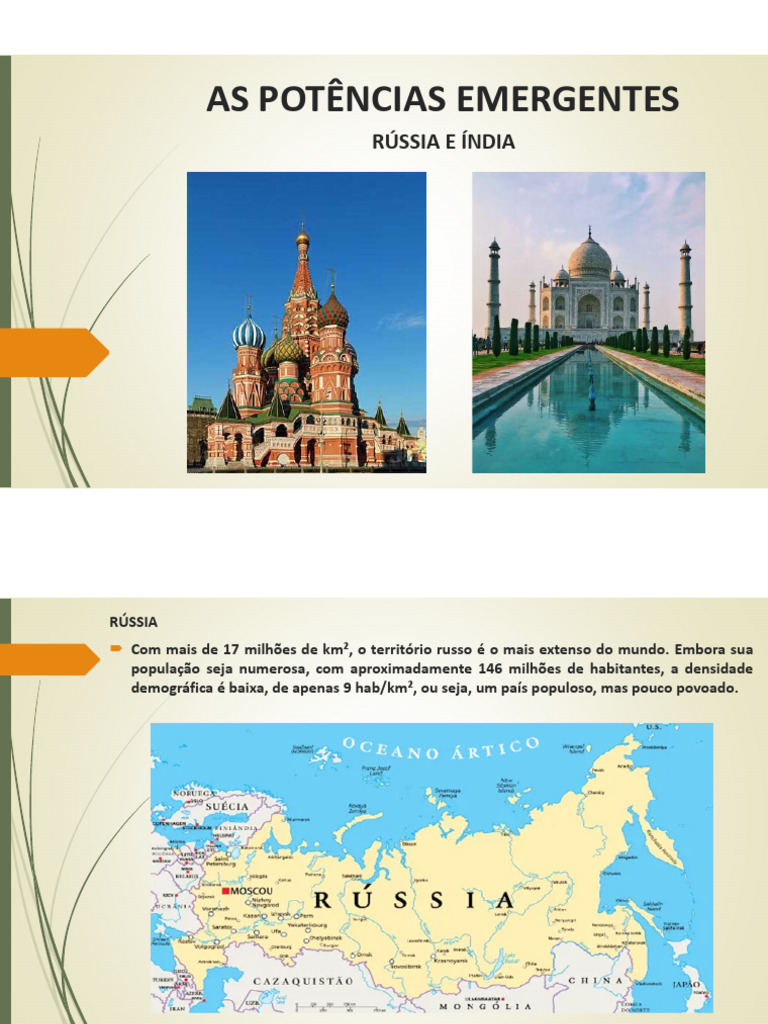 Geografia - 3° Ano - 2° Bimestre - Aula 11- Potências emergentes ...