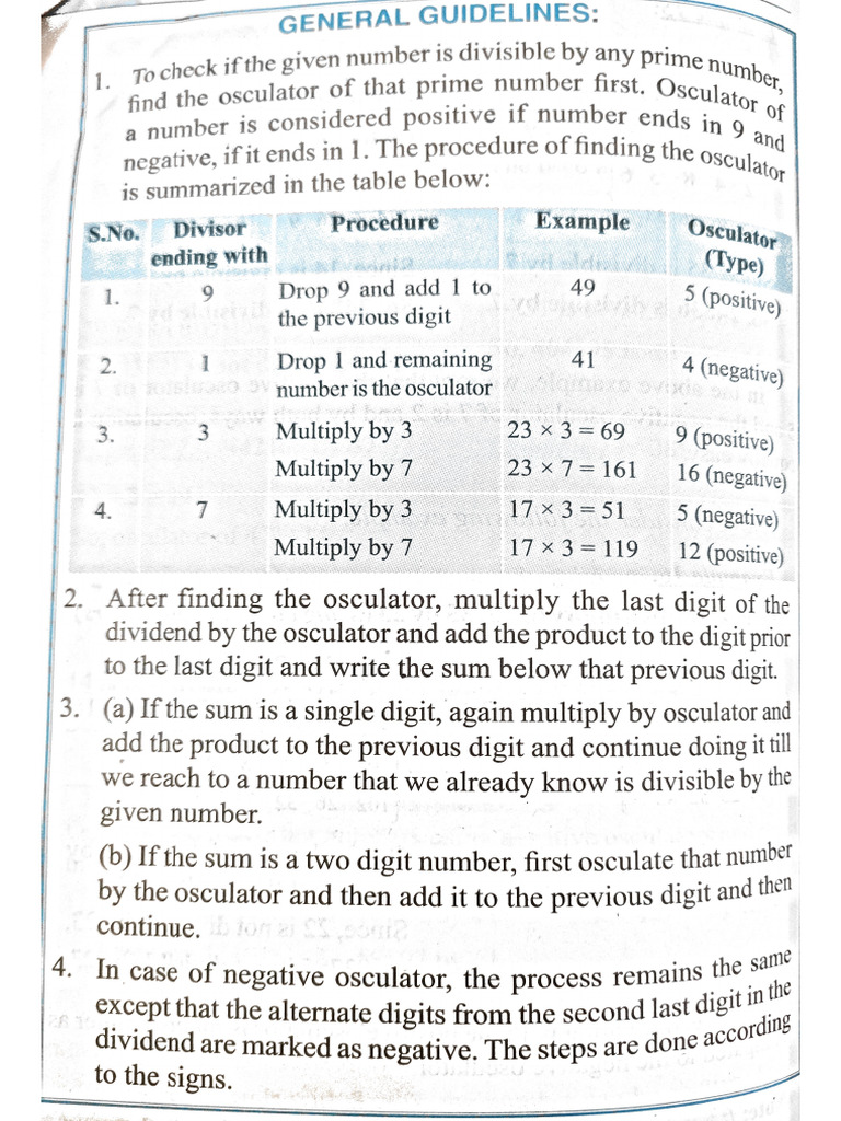 Checking Divisibility Using Osculator | PDF