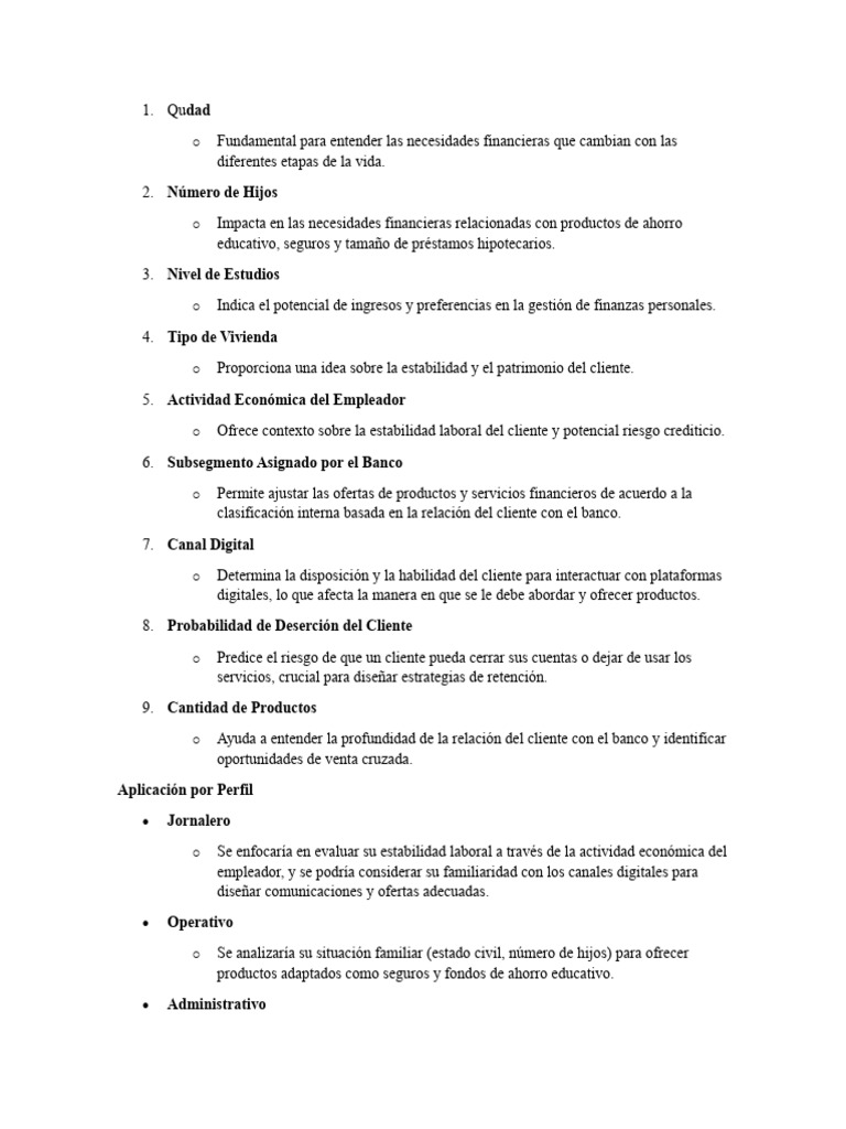Estrategias Financieras por Perfil Cliente | PDF | Cliente | Sector privado