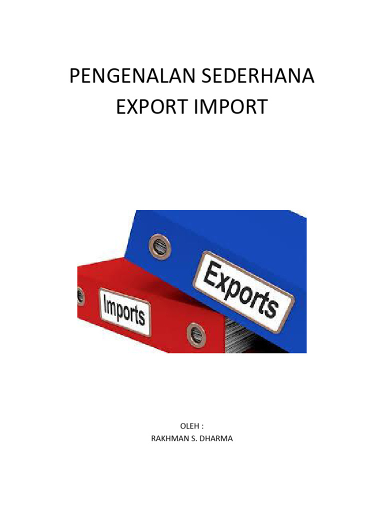 Pengenalan Sederhana Exim | PDF