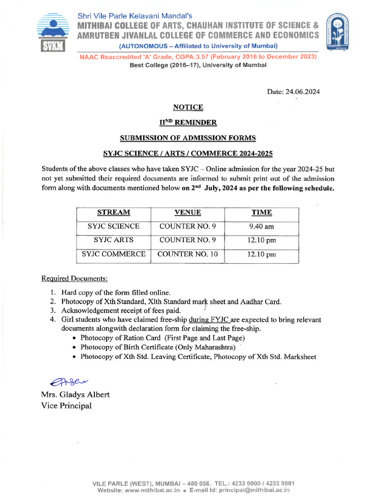 Second Reminder | PDF