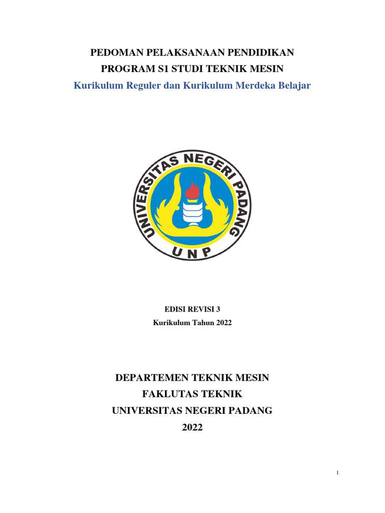 Buku Pedoman PSTM-Kurikulum 2022-UNP | PDF | Seni | Komputer