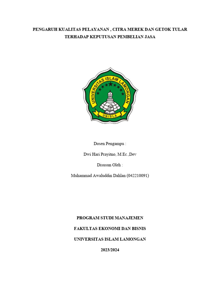 Mini Proposal Uas Fix | PDF