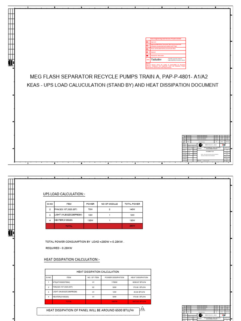 UPS Load and Heat Dissipation Report | PDF | Building Automation ...