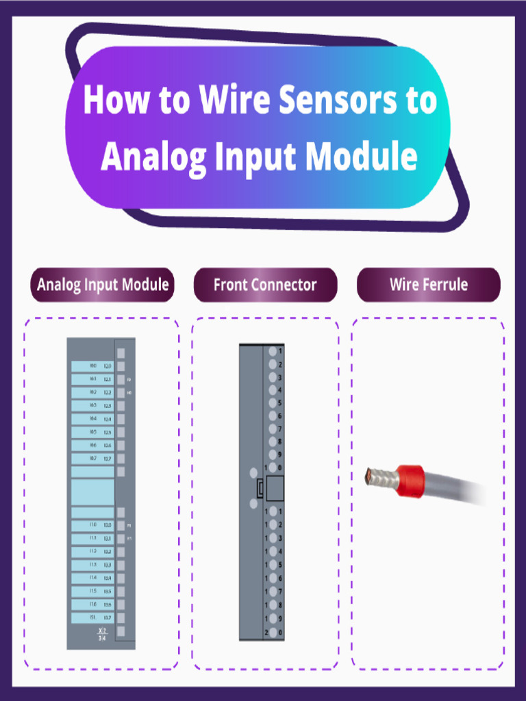 How To Wire Sensors To Analog Input Module 1667793972 | PDF