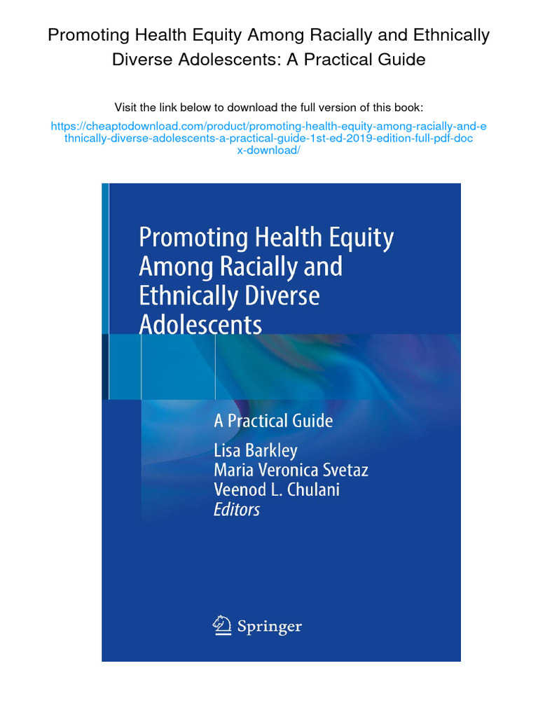 Promoting Health Equity Among Racially and Ethnically Diverse Adolescents: A Practical Guide ...