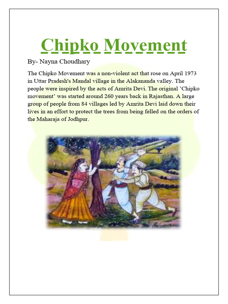 Chipko Movement | PDF