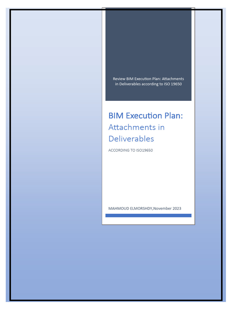 BIM Execution Plan - Attachments in Deliverables | PDF | Building ...