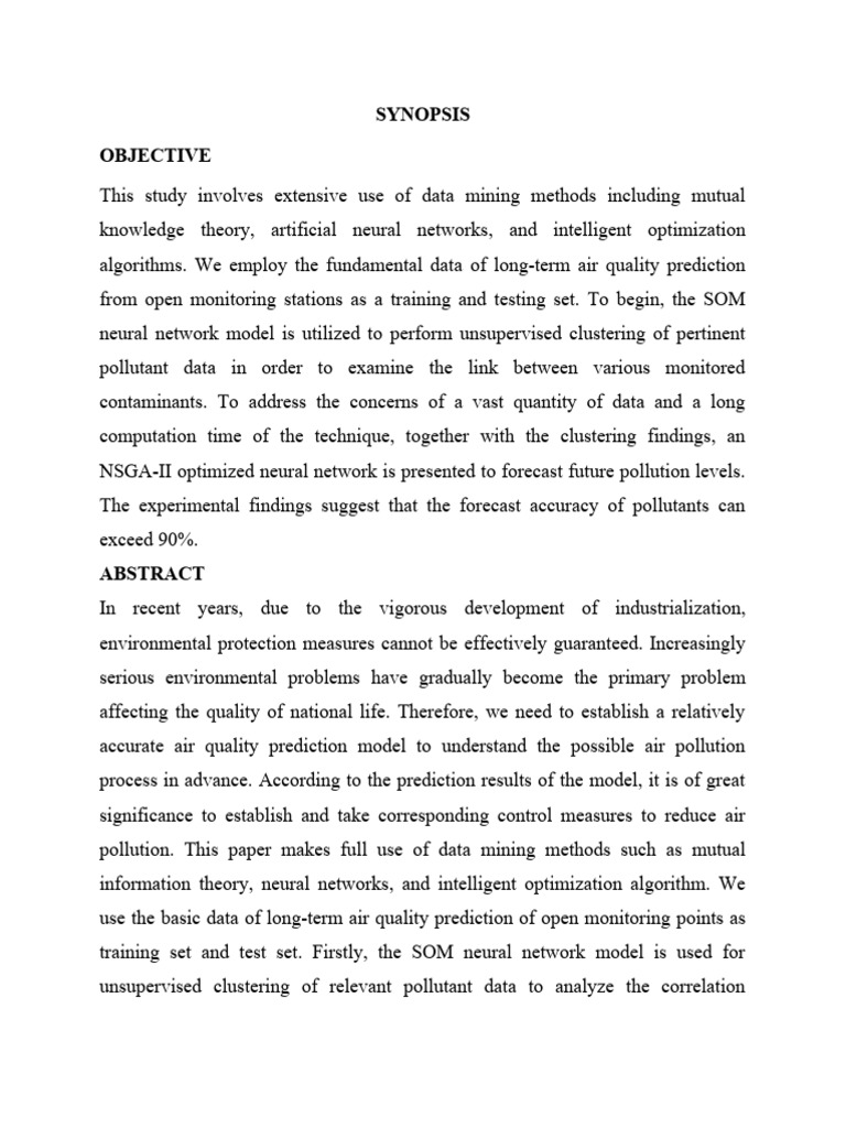 air quality prediction | PDF | Air Pollution | Cluster Analysis