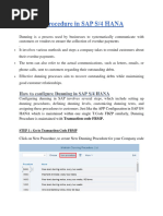 Dunning Process Configuration in SAP | PDF