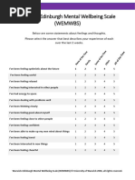 The Short Warwick-Edinburgh Mental Well-Being Scale (SWEMWBS) | PDF