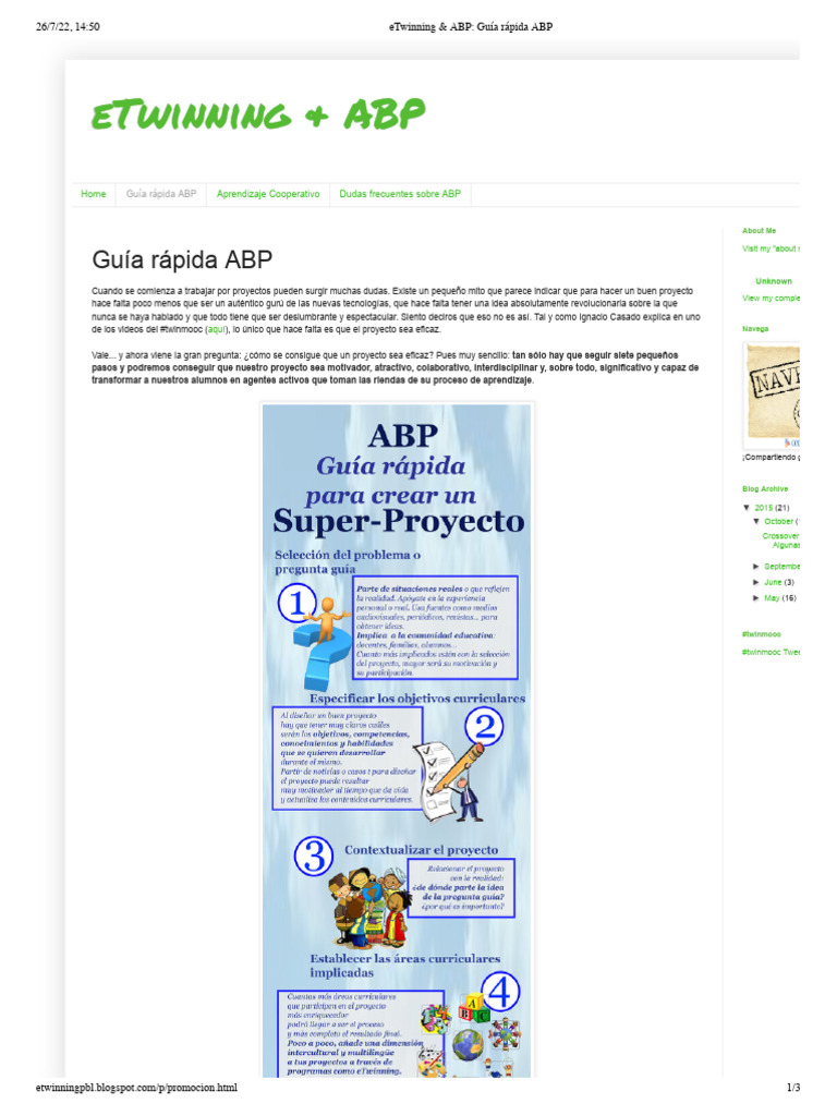 Etwinning & ABP - Guía Rápida ABP | PDF