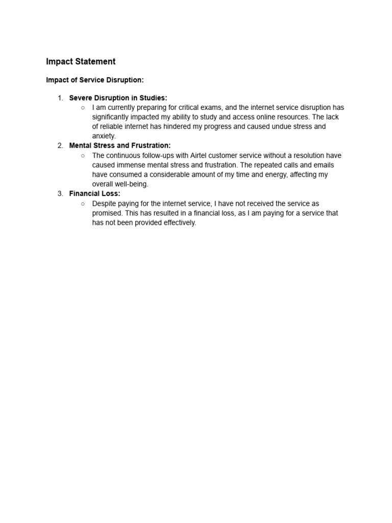 Impact Statement | PDF