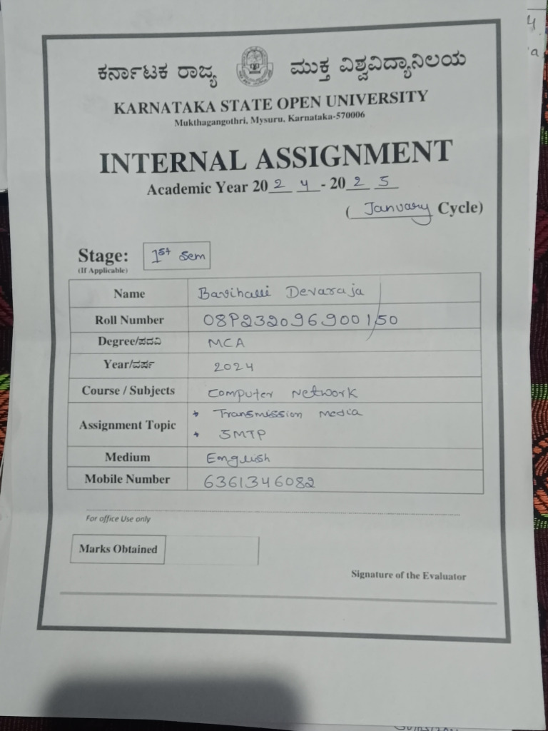 CN Assignment | PDF
