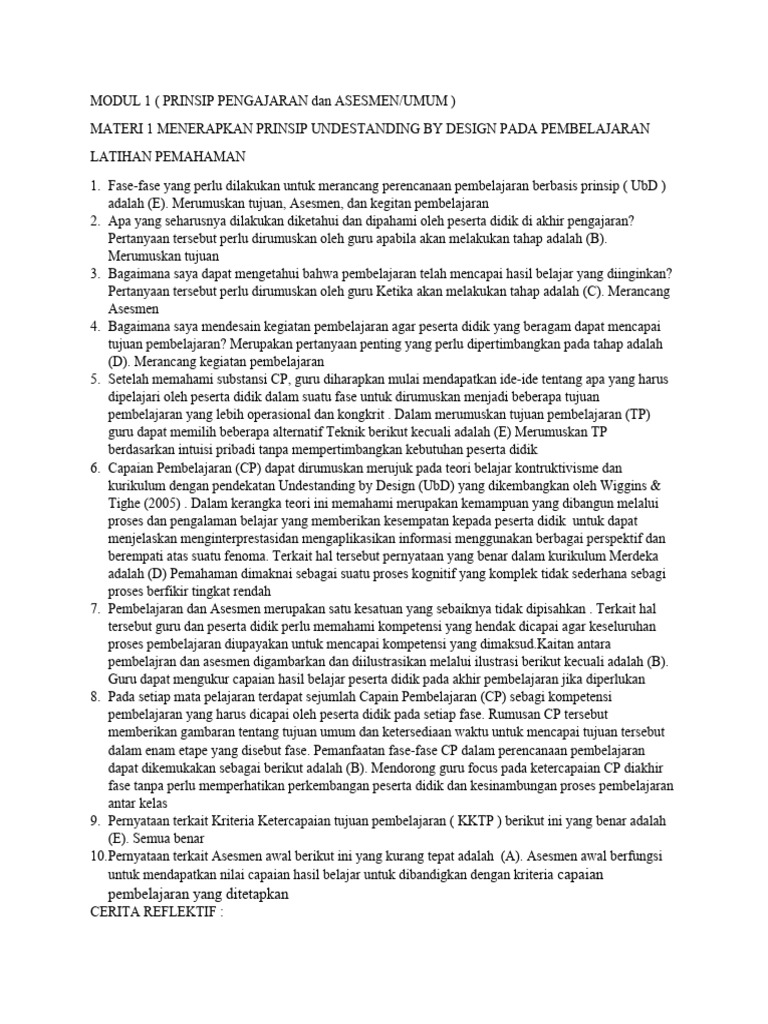 Modul PMM PPG 2024 | PDF | Karier & Perkembangan