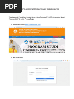 Tahapan Lapor Diri SIMEKAR PPG Dalam Jabatan Guru Madrasah Tahap 2 UPGRIS | PDF