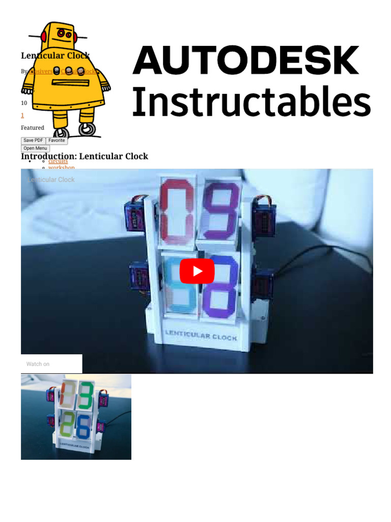 DIY Lenticular Clock Guide | PDF