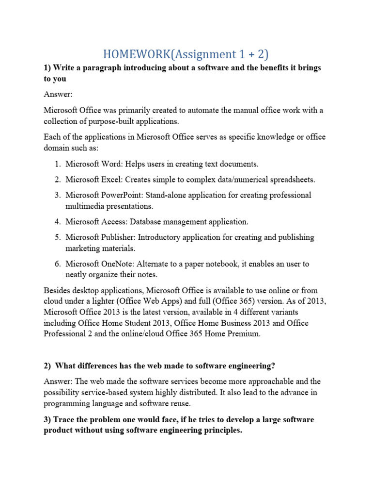 Project 1 | PDF | Microsoft Office | Application Software