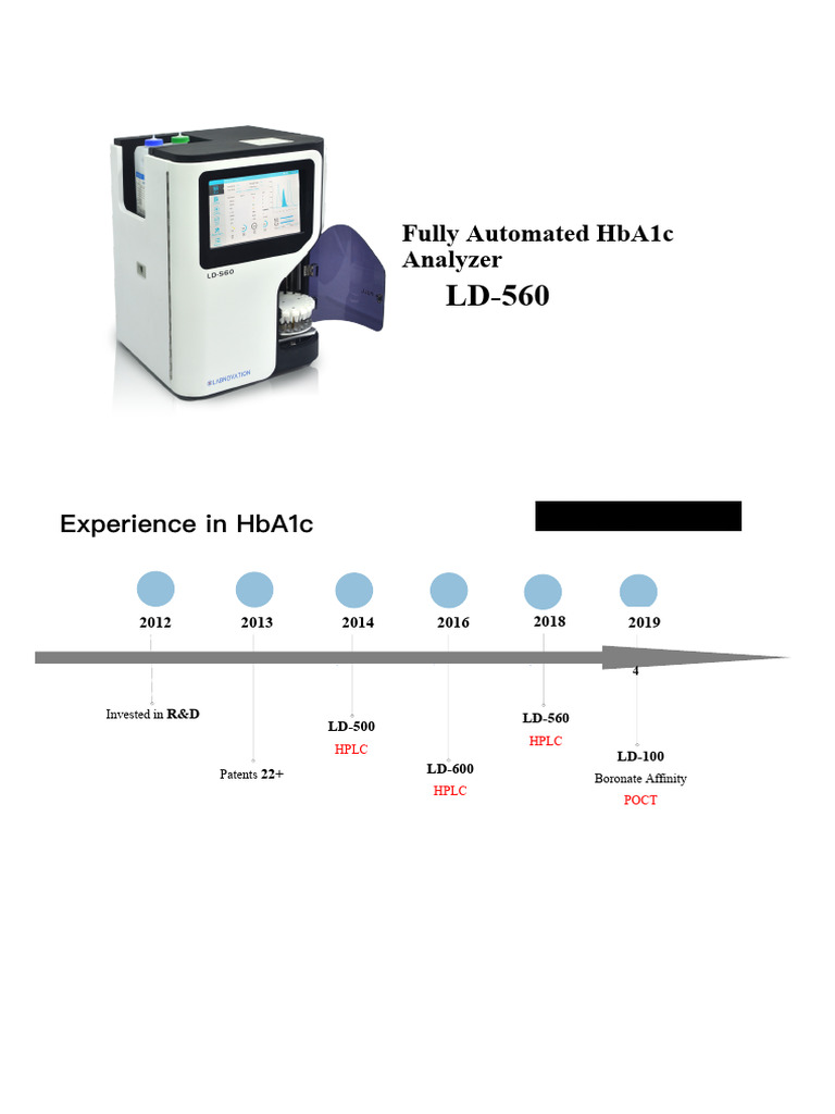 Labnovation LD-560 HbA1c Analyzer Overview | PDF | Glycated Hemoglobin ...