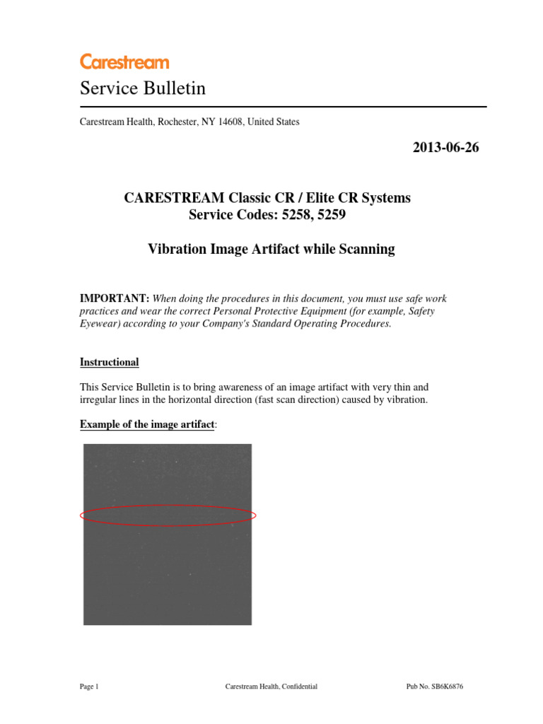 Vibration Artifacts in CR Scanning | PDF | Image Scanner