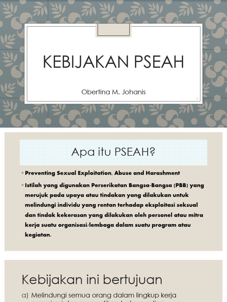 Kebijakan Pseah-Training Inklusi | PDF
