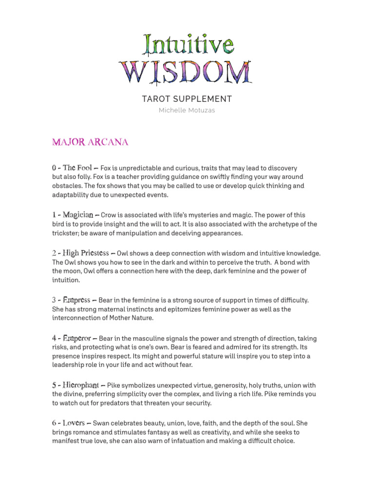 Intuitive_Wisdom_Supplement | PDF | Courage | Wisdom