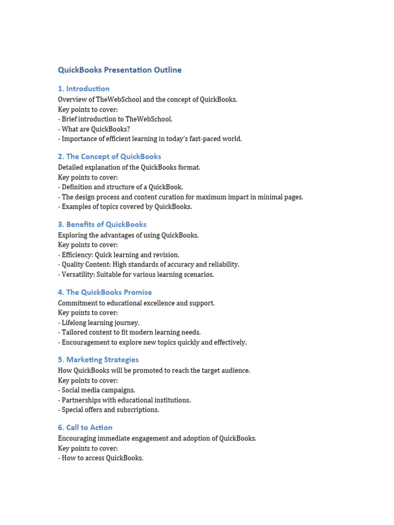 QuickBooks Learning Overview | PDF