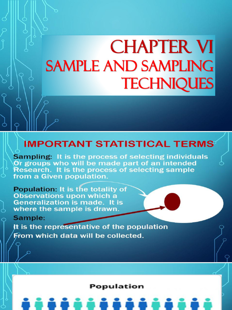 1 Sampling Techs | PDF