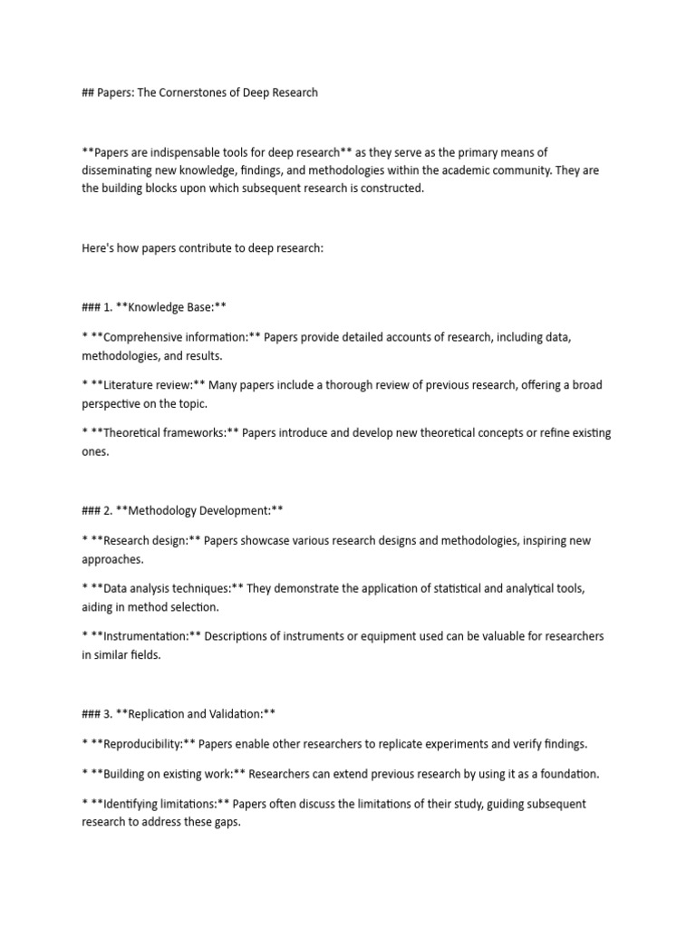 Papers Are Essential | PDF | Methodology | Knowledge Management