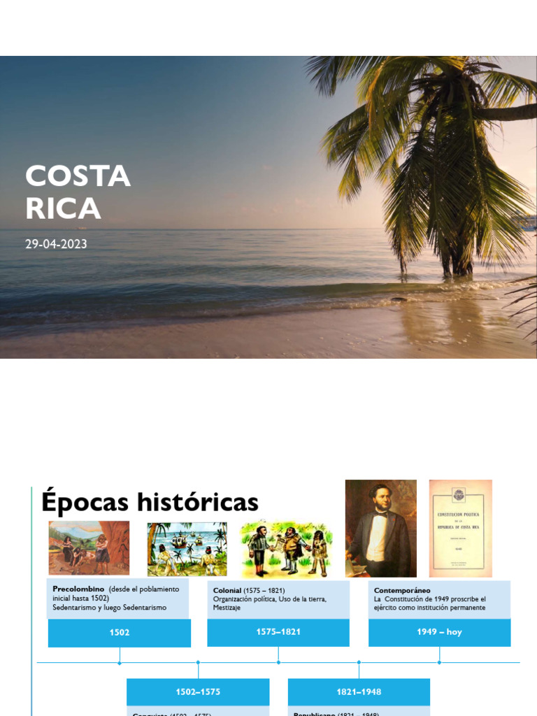COSTA RICA Historia 29-04-2023 | PDF | Costa Rica | España