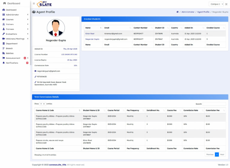 Agent Profile Page | PDF