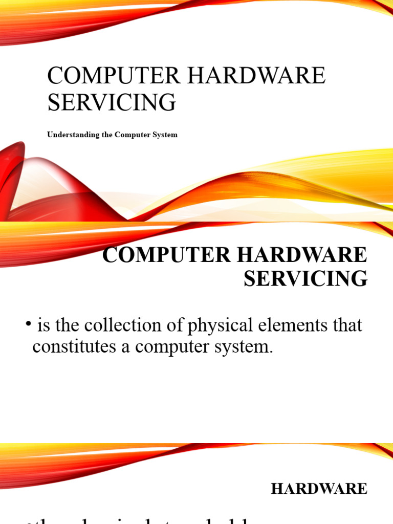 Computer Hardware Servicing | PDF | Computer Data Storage | Computer Hardware