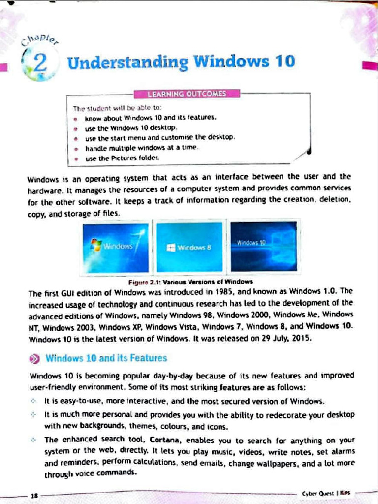 Ch-2 Understanding Windows 10 | Download Free PDF | Microsoft Windows | Window (Computing)
