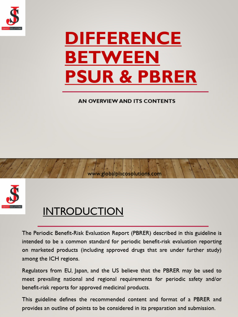 Psur VS Pbrer 1701808681 | PDF | Risk | Evaluation