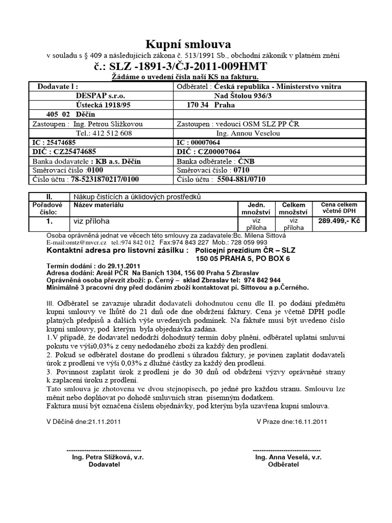 Kupní Smlouva | PDF