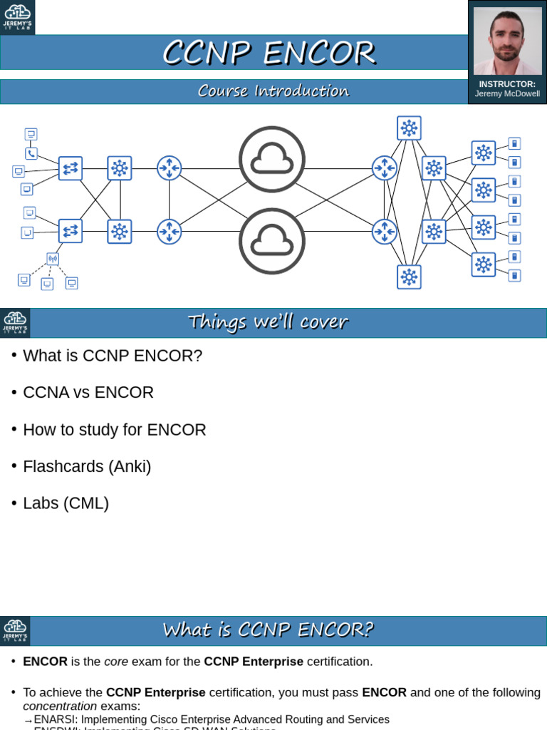 CCNP ENCOR Course Overview | PDF | Cisco Certifications | Computing