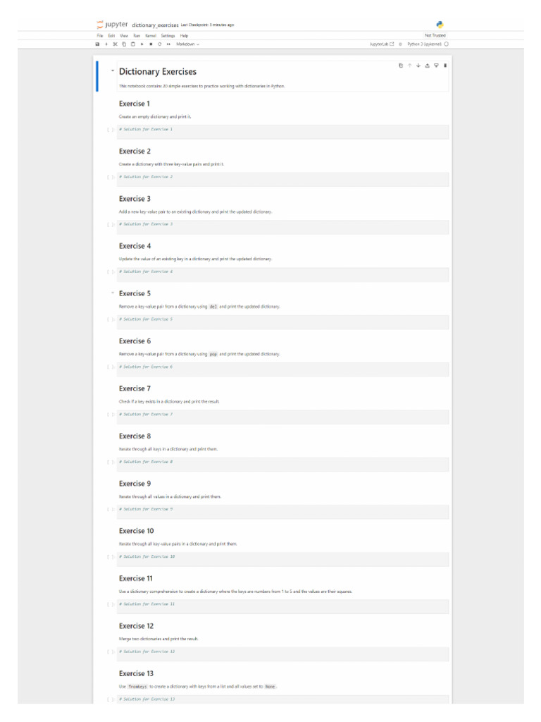 Screencapture Localhost 8889 Notebooks Dictionary Exercises Ipynb 2024 06-13-09!58!00 | PDF