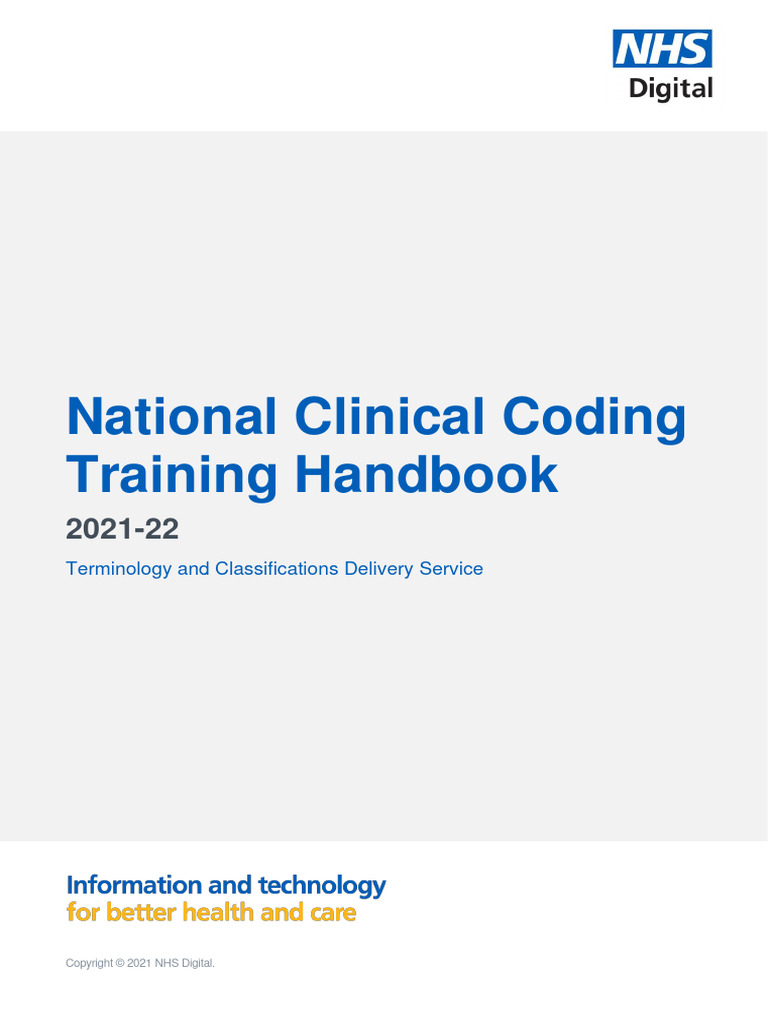National Clinical Coding Training Handbook: Terminology and ...