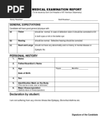 Medical - Examination - Report - Form 2 | PDF | Human Diseases And ...