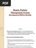 Beauty Parlour Managment System Project Report PDF | PDF | Php | Databases