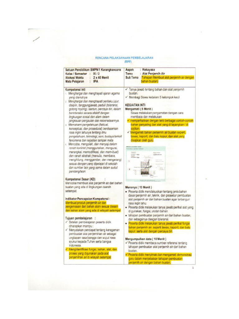 IPA - IX - 2 - Rekayasa - Alat Penjernih Air | PDF