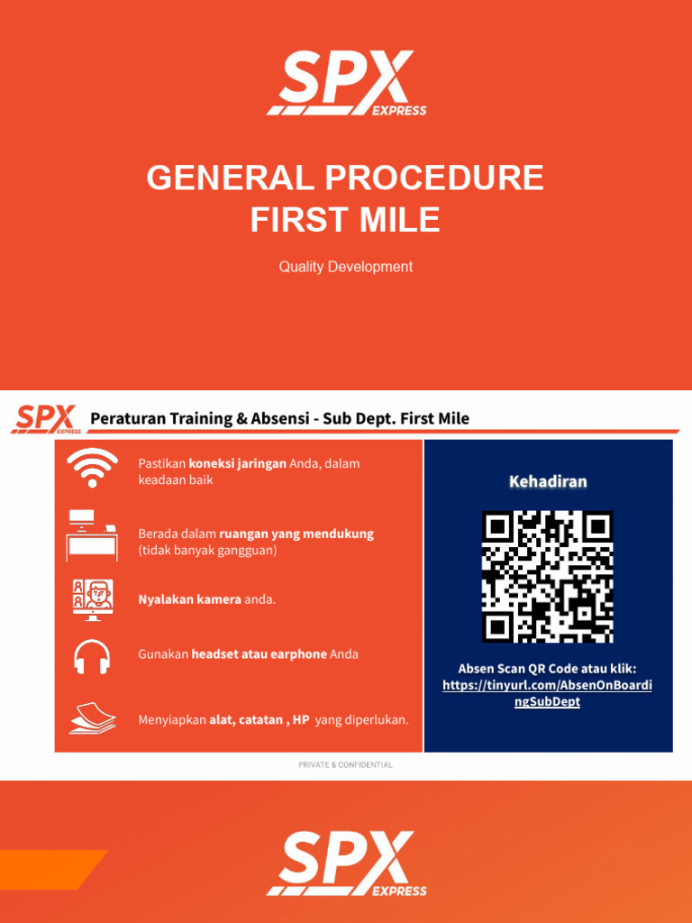 Quality Development General Process First Mile | PDF