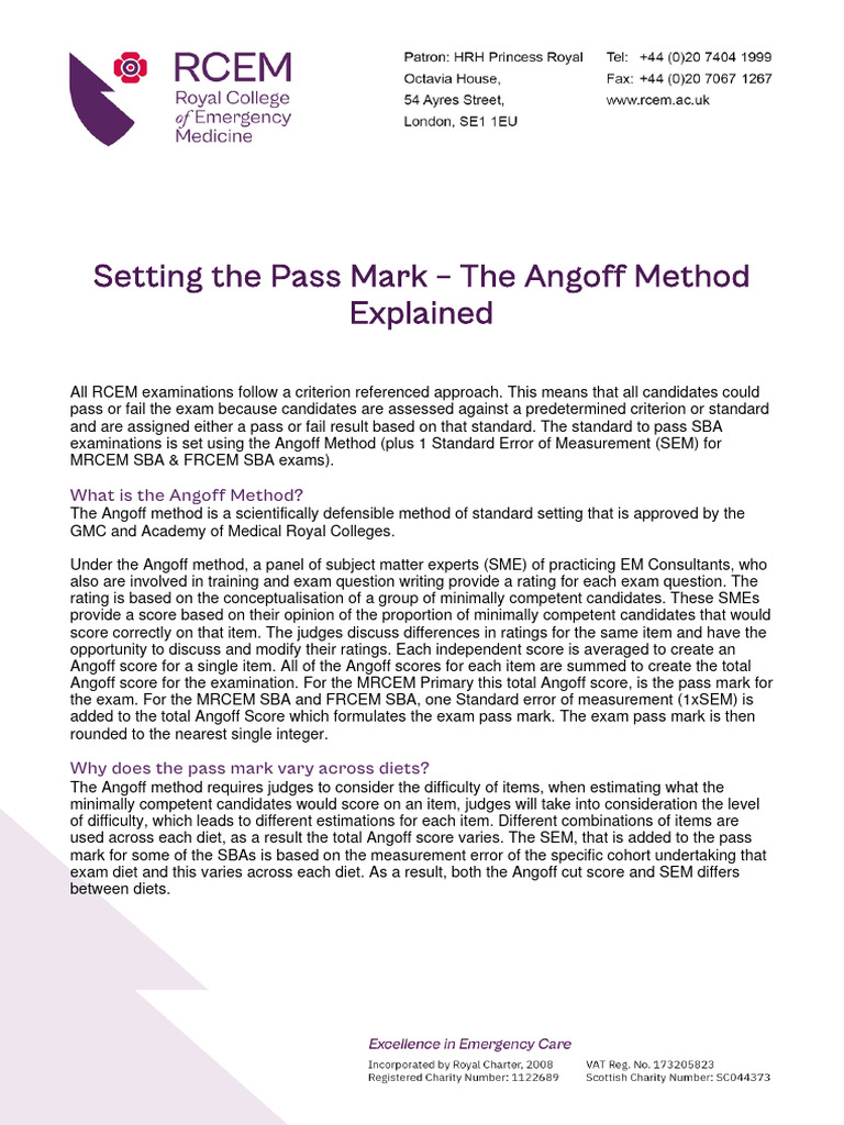 Angoff Explained 2023 v1 | PDF