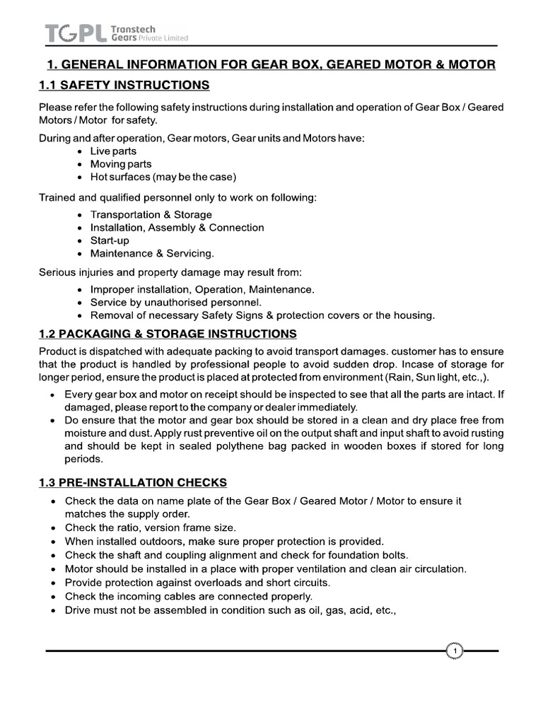 General Instructions | PDF