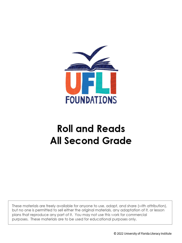 Foundations Roll and Read Second | PDF