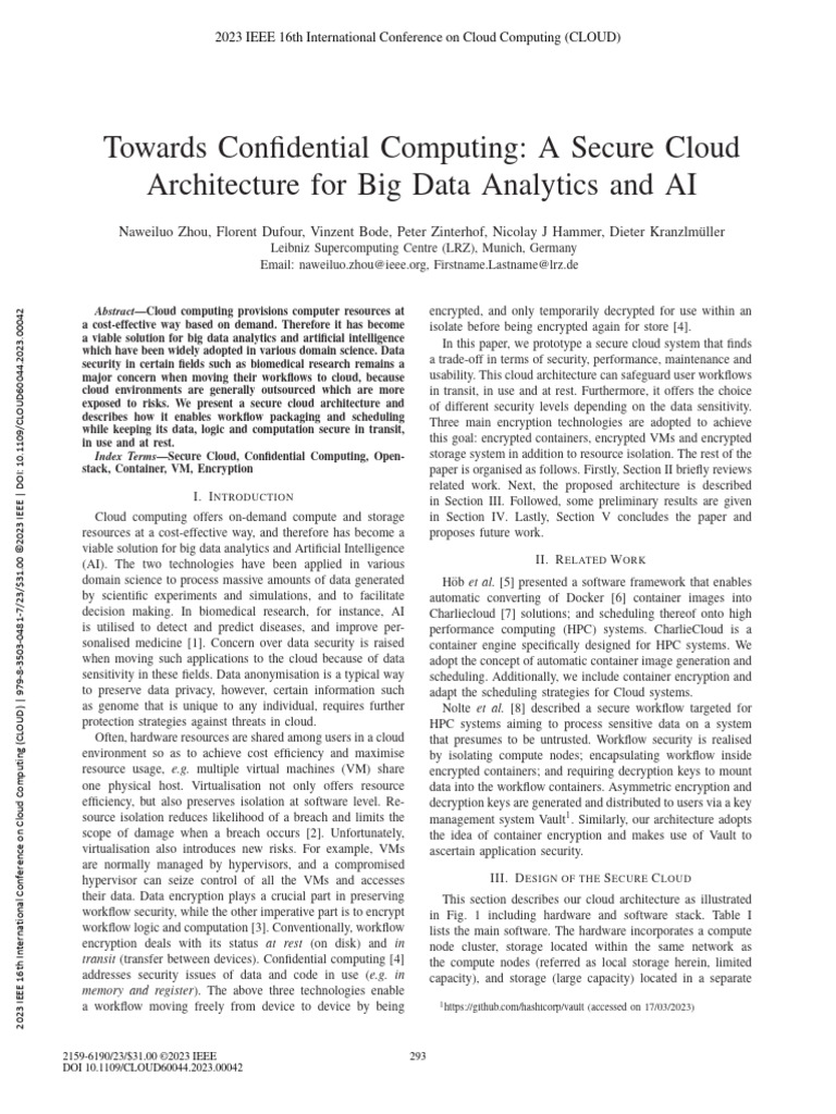 confidential computing | Download Free PDF | Cloud Computing | Encryption