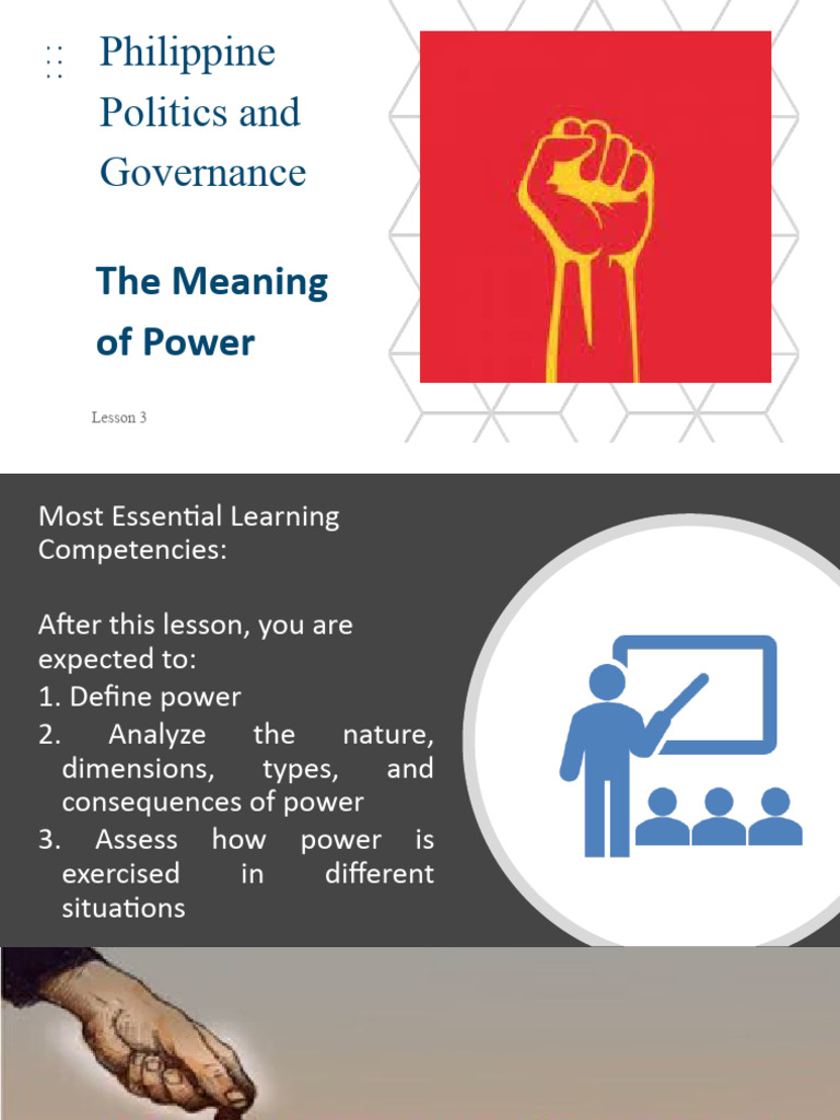 LESSON 3 - POWER | PDF | Power (Social And Political) | Police Power ...