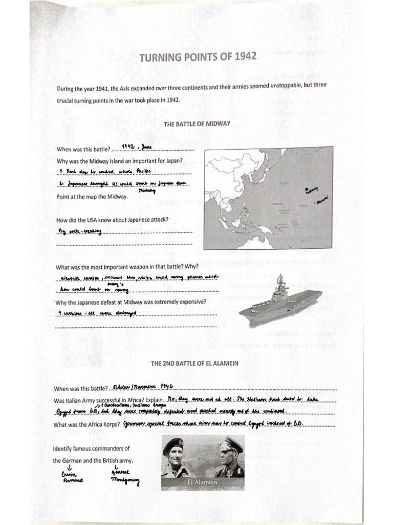 03 Turning Points of 1942 | PDF | Battle Of Stalingrad | 2nd Millennium ...